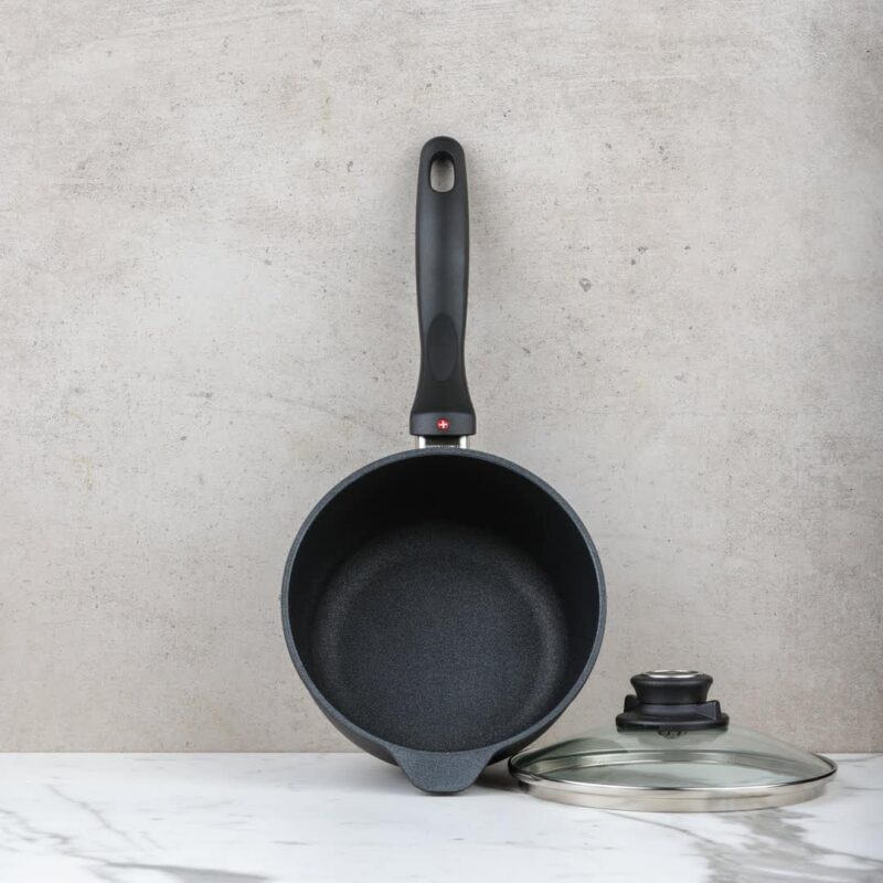 Swiss Diamond XD Induction Non Stick Saucepan With Glass Vented Lid ...